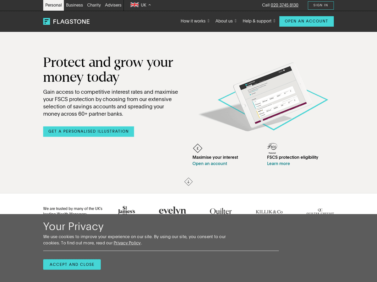 Flagstone secured £108,000,000 in an outstanding growth funding round.