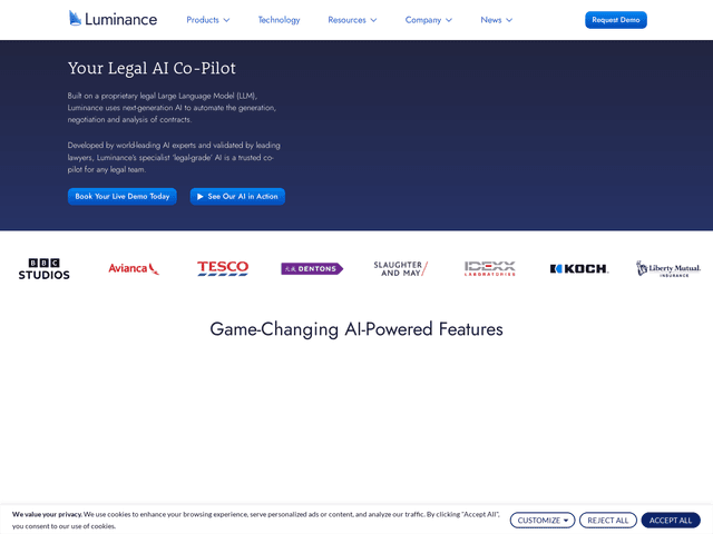 Luminance received US$40,000,000 in an outstanding growth funding round.