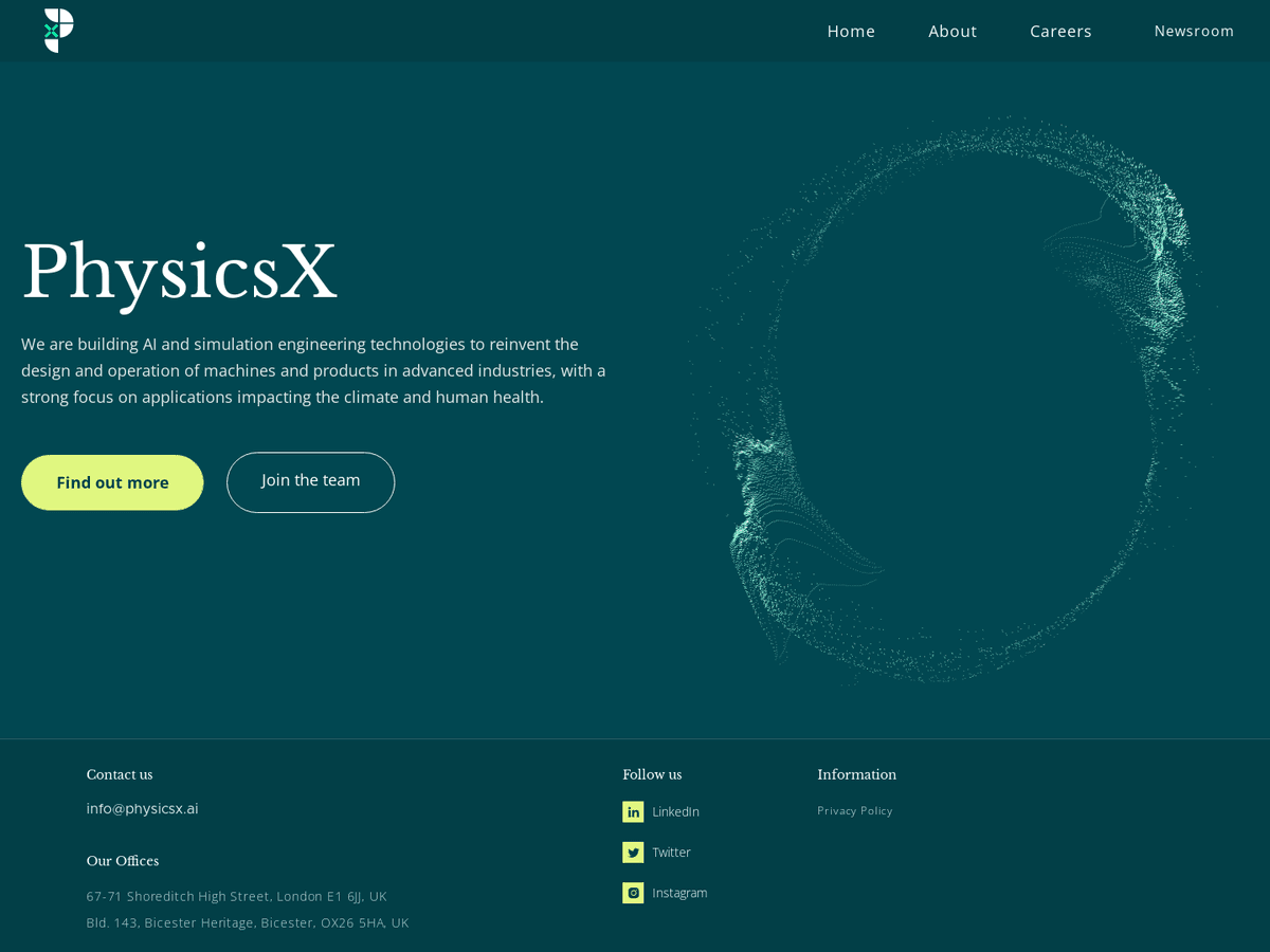 PhysicsX closed US$32,000,000 in an epic growth funding round.